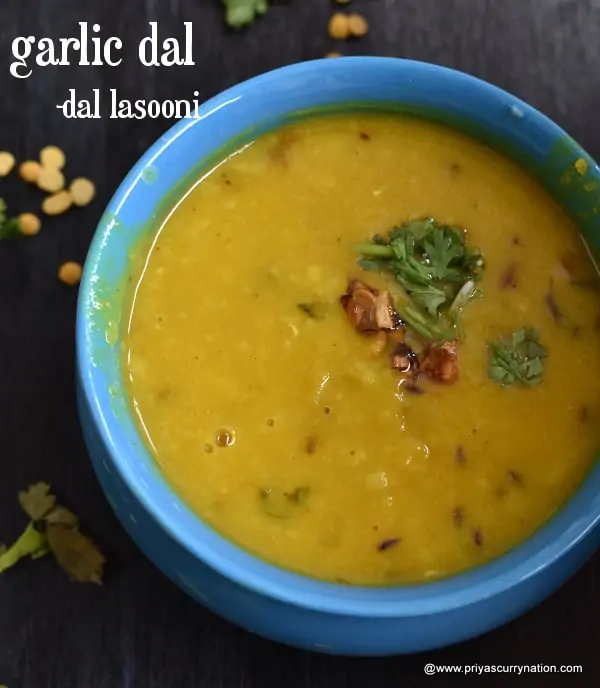 lasooni dal recipe | how to make garlic dal recipe - Priya's Curry Nation
