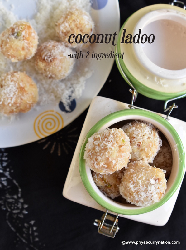 3 ingredient coconut ladoo recipe | nariyal ladoo recipe ,coconut ladoo ...