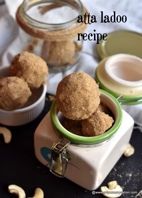atta ladoo recipe | how to make atta ke ladoo,whole wheat ladoo recipe ...