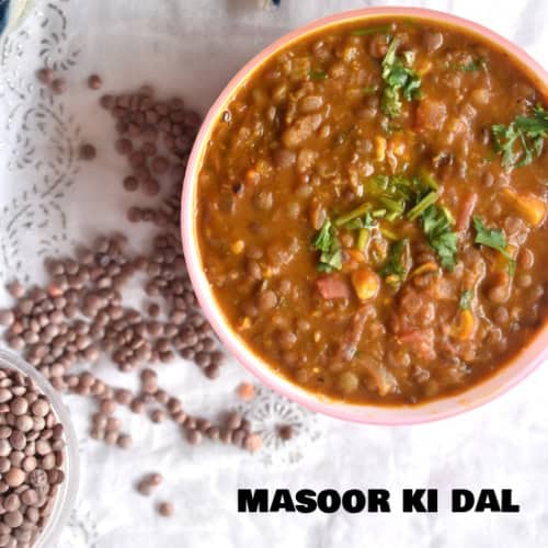 masoor ki dal recipe, Curried Brown Lentils - Priya's Curry Nation