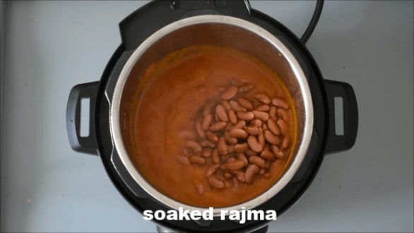 Instant Rajma recipe - how to make rajma in insatnt pot steps + video