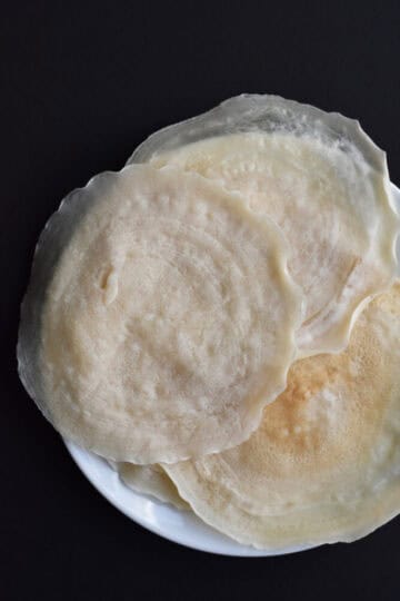 Easy spring roll wrappers , how to make spring roll sheets easily