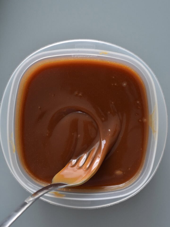 Salted Caramel Sauce, made with jaggery - Priya's Curry Nation